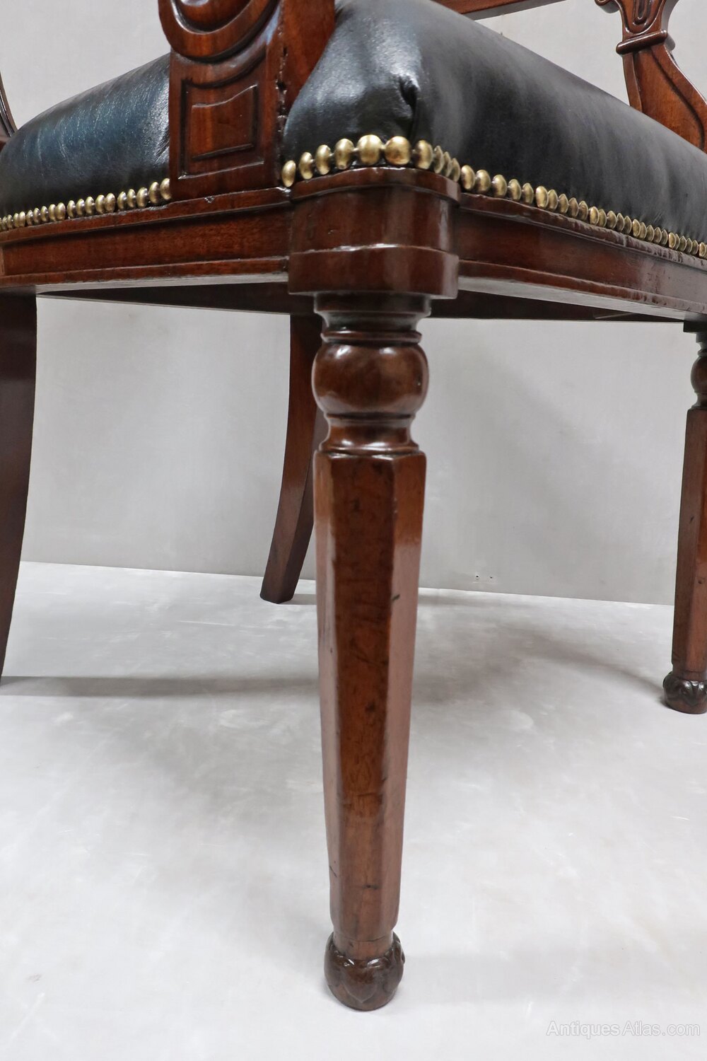Regency Mahogany Desk Chair Thomas Hope Style - Antiques Atlas