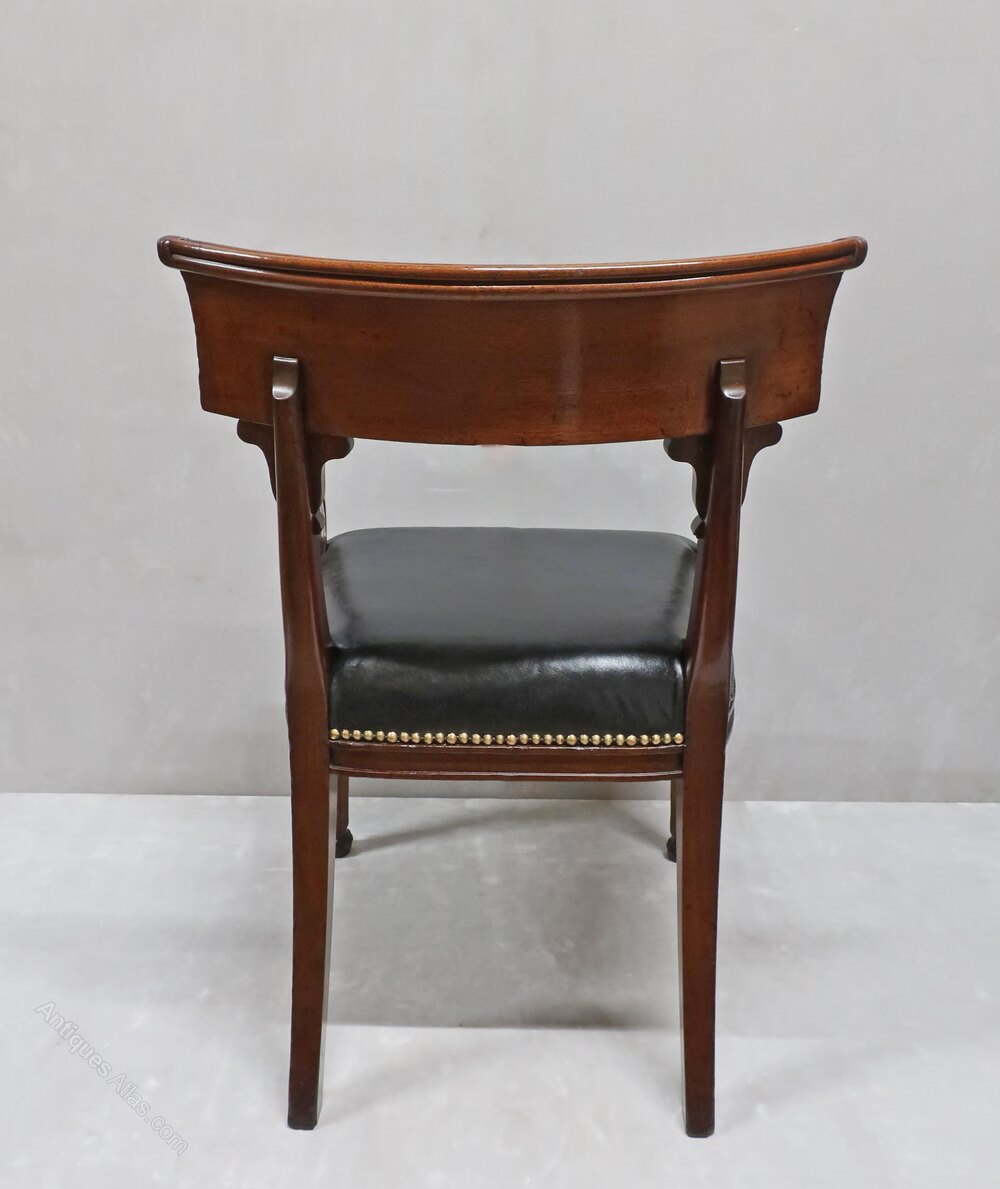 Regency Mahogany Desk Chair Thomas Hope Style - Antiques Atlas