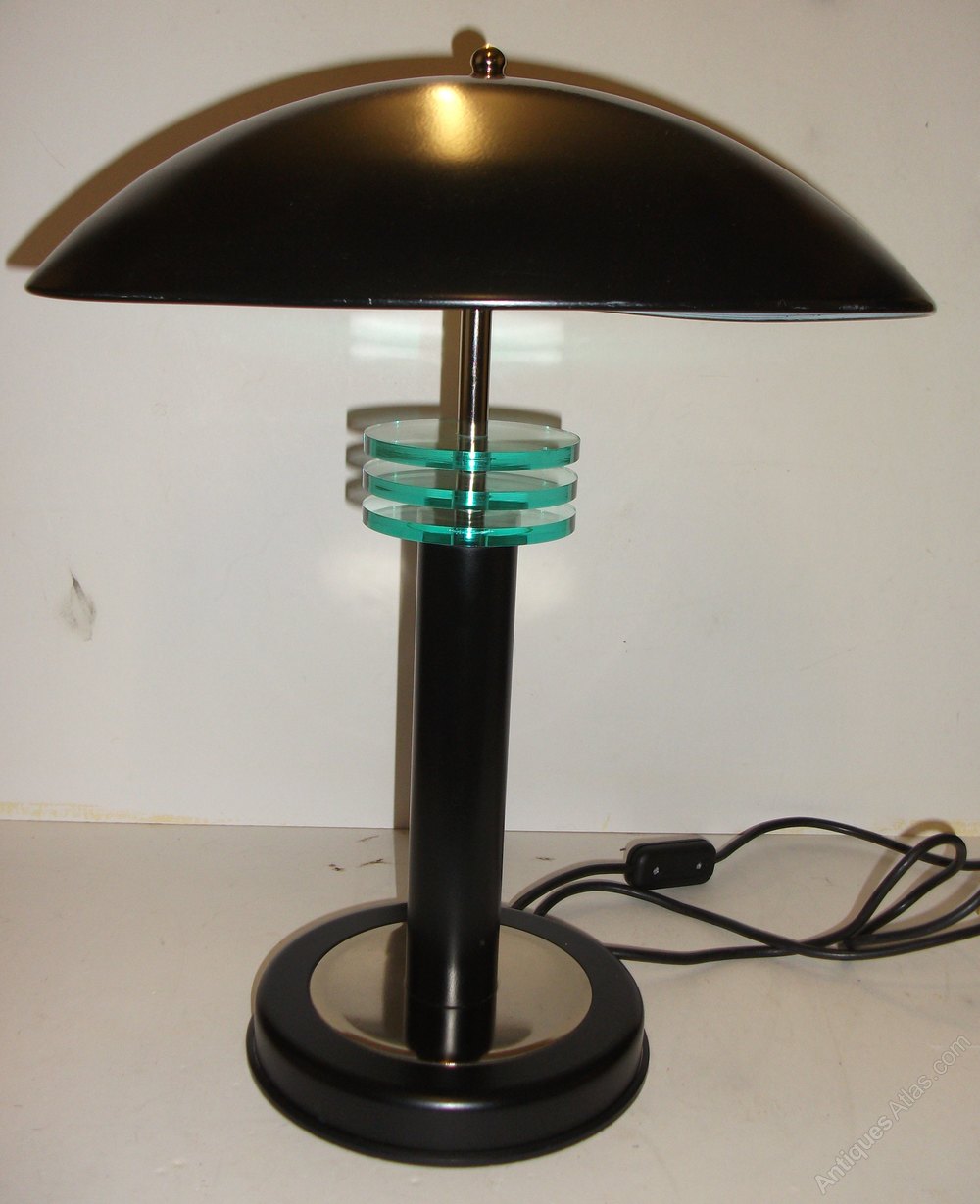 Antiques Atlas - SOLD -Vintage Italian Black & Perspex Modernist Lamp