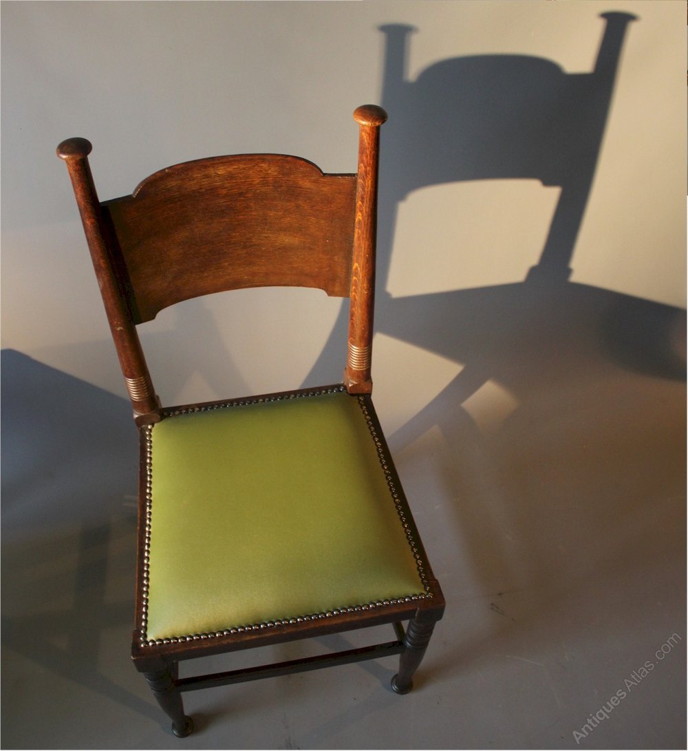 Pair Of William Birch Arts And Crafts Side Chairs - Antiques Atlas