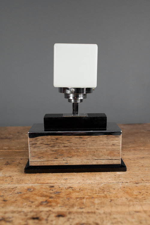Antiques Atlas - Art Deco Cube Lamp.