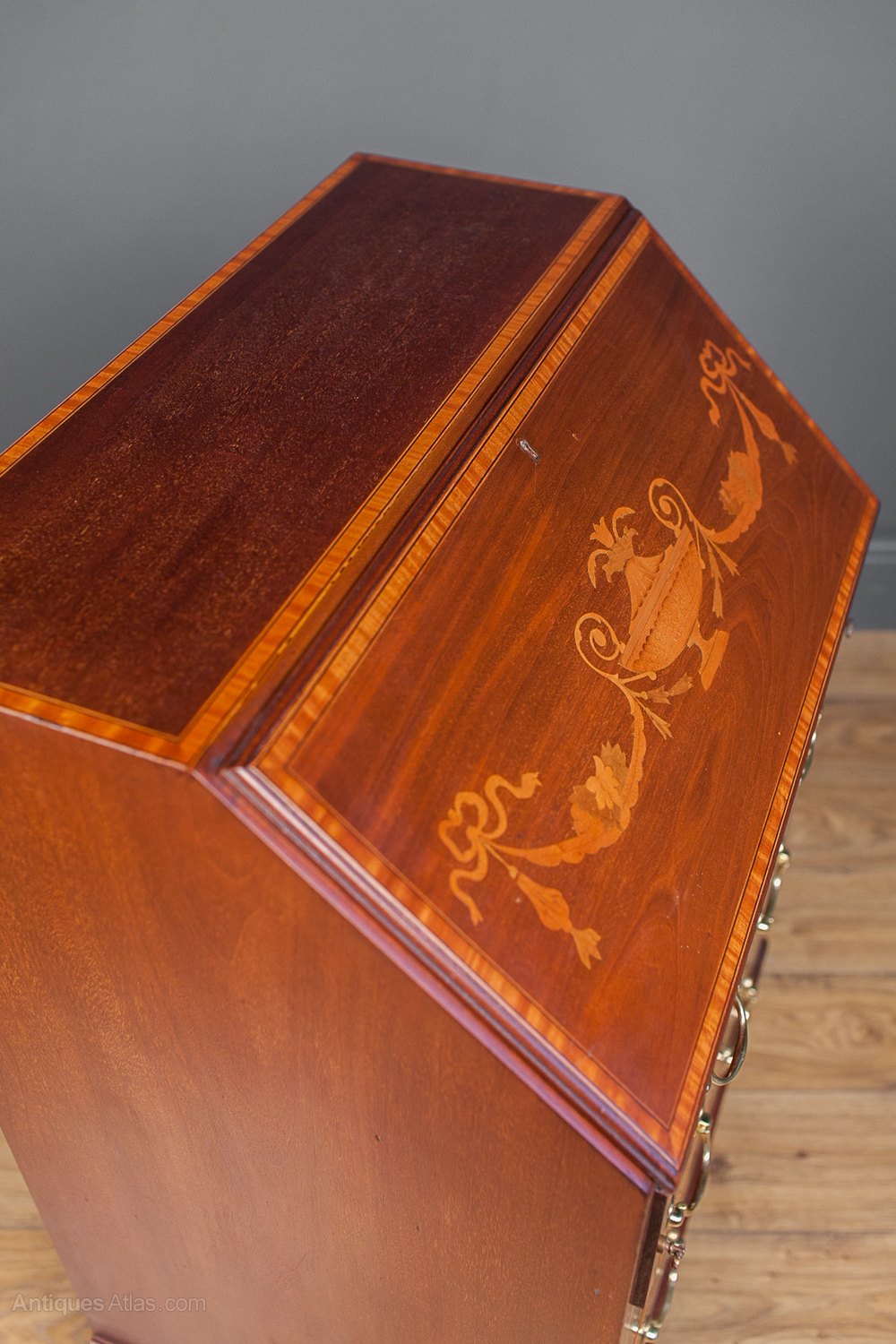 Edwardian Mahogany Bureau - Antiques Atlas