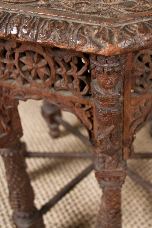 A Middle Eastern Hardwood Octagonal Table. - Antiques Atlas