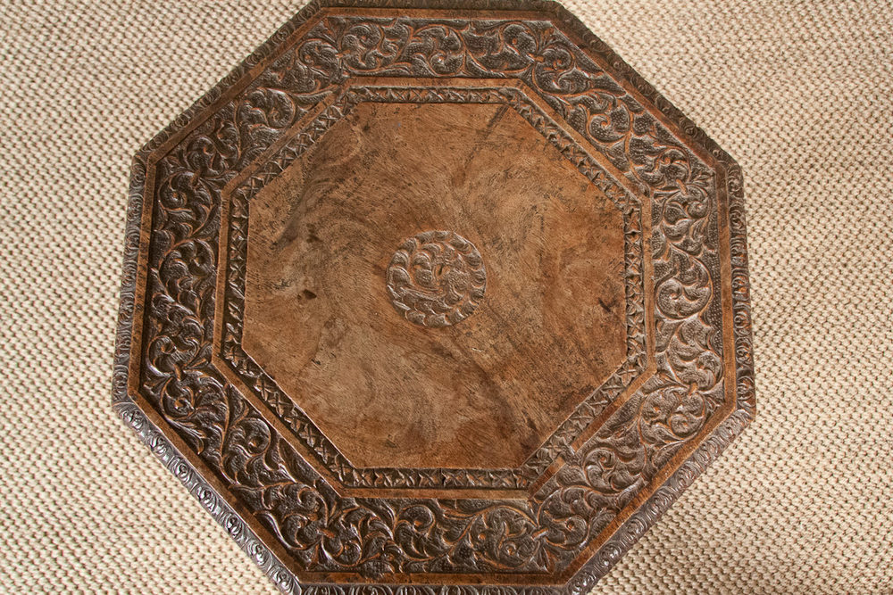A Middle Eastern Hardwood Octagonal Table. - Antiques Atlas