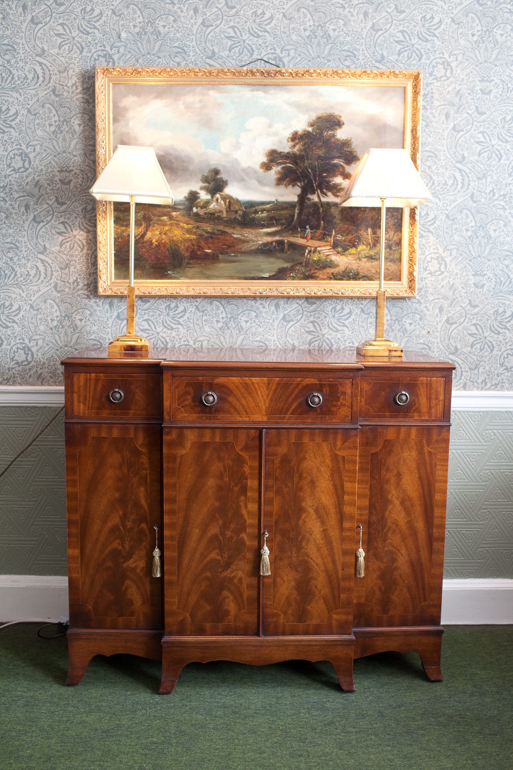 Antiques Atlas - Small Mahogany Breakfront Sideboard.