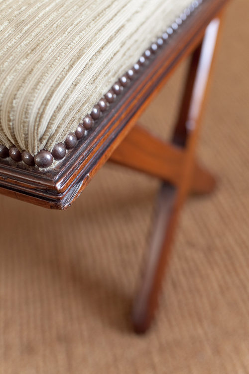 Victorian Arts & Crafts Cross Leg Stool. - Antiques Atlas