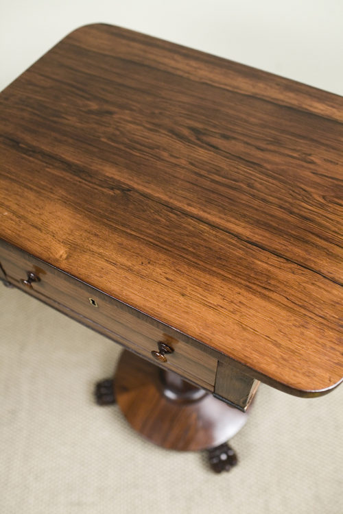 Victorian Rosewood Pedestal Work Table - Antiques Atlas