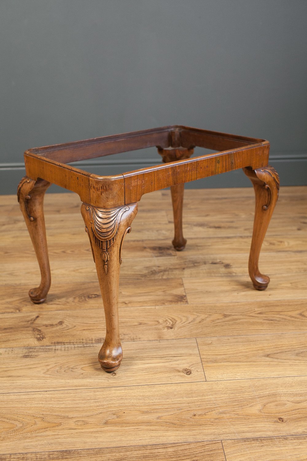 Waring & Gillow Walnut Queen Anne Style Stool - Antiques Atlas