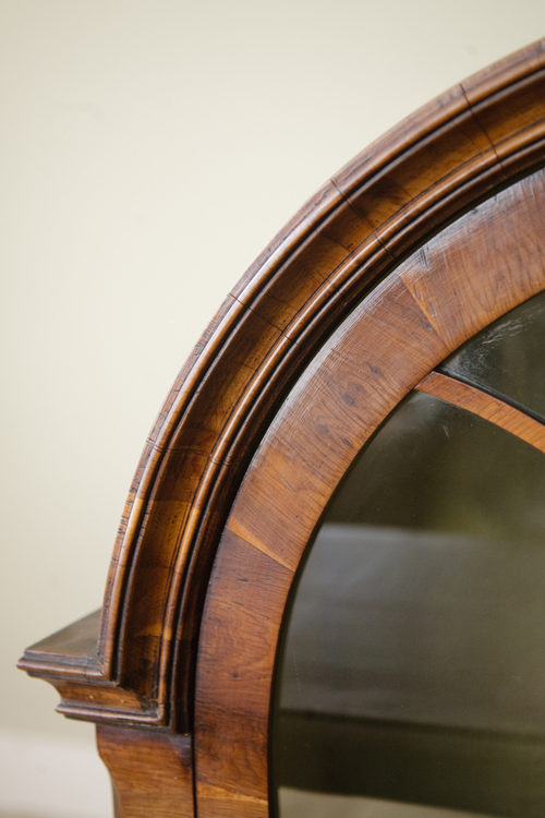 Antiques Atlas - Yew Dome Top Bureau Bookcase