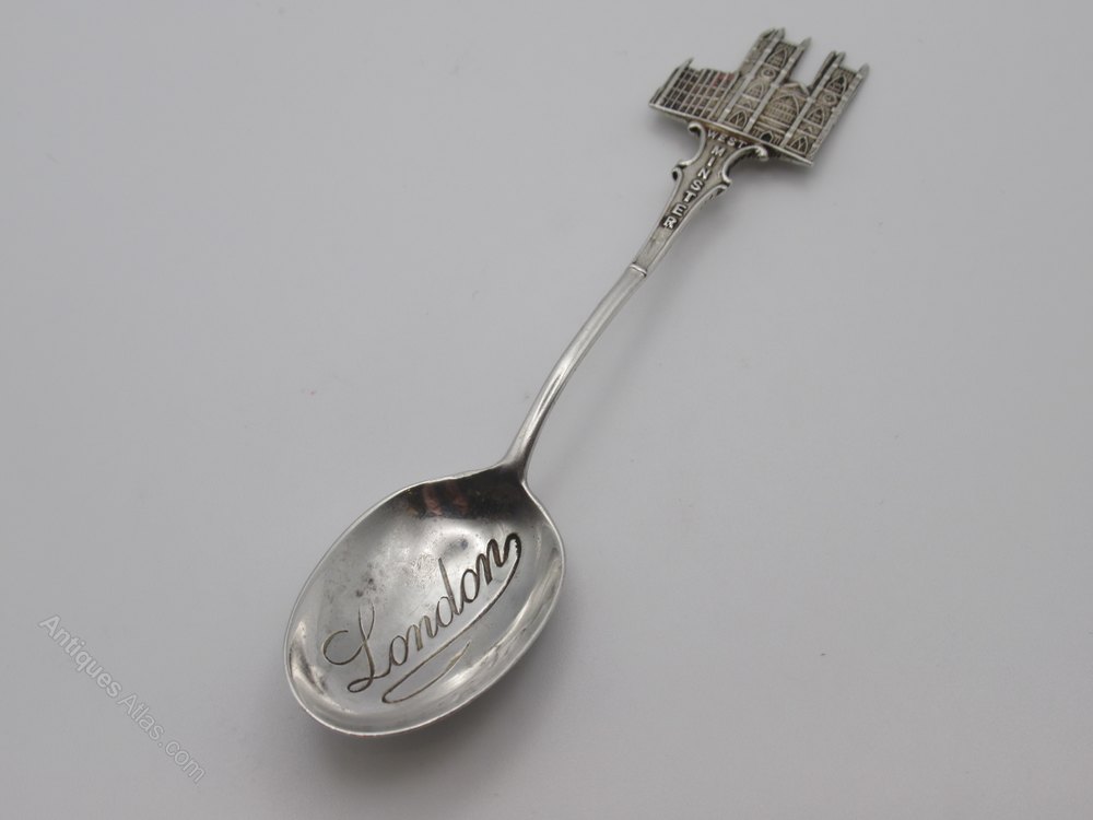 Antiques Atlas - Silver London Westminster Souvenir Spoon 1924
