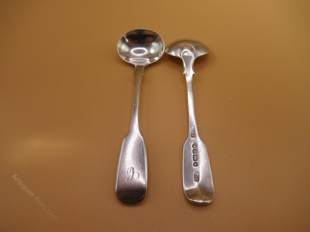 Antiques Atlas - Victorian Provincial Aberdeen Silver Salt Spoons