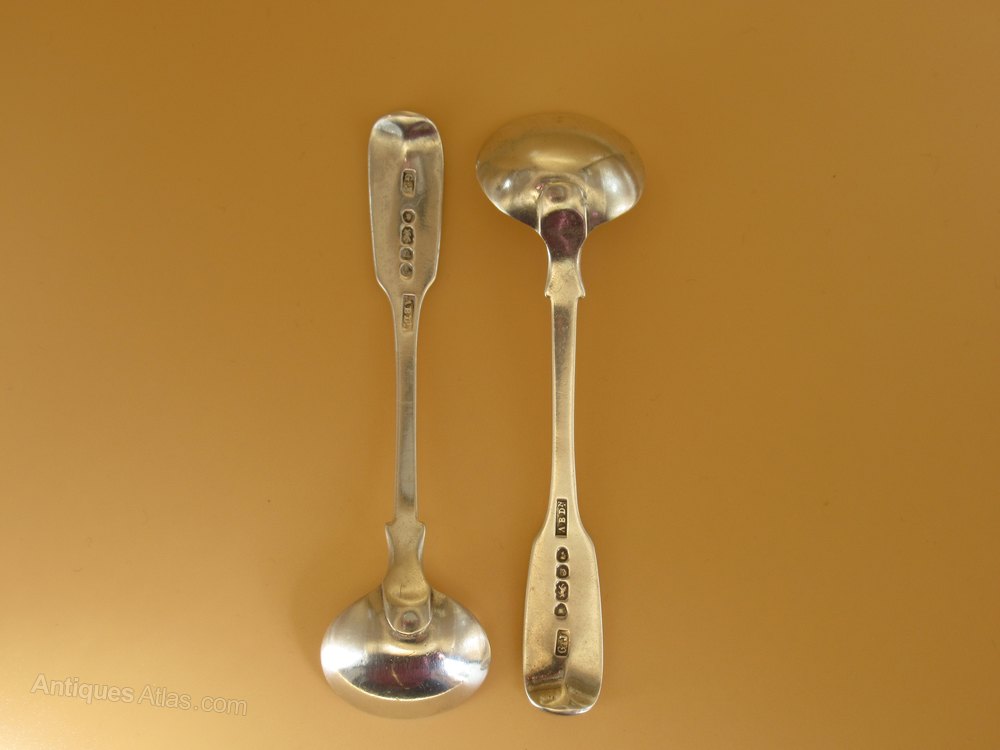 Antiques Atlas - Victorian Provincial Aberdeen Silver Salt Spoons