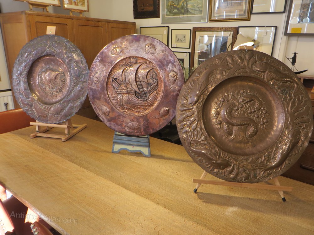 Antiques Atlas - Arts & Crafts Copper Charger