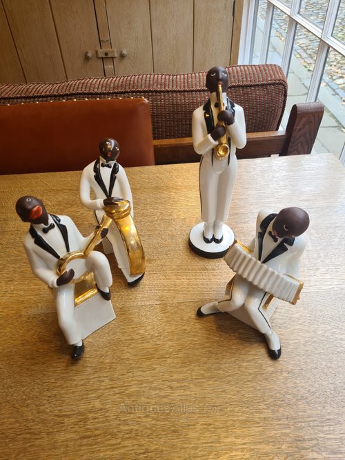 Antiques Atlas - French Art Deco Robj Jazz Band as1035a141