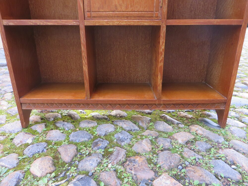 Heals ?. Oak Bookcase. - Antiques Atlas