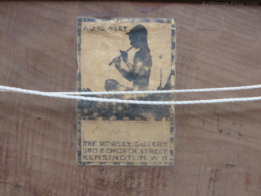 Antiques Atlas - Rowley Gallery Marquetry Picture.