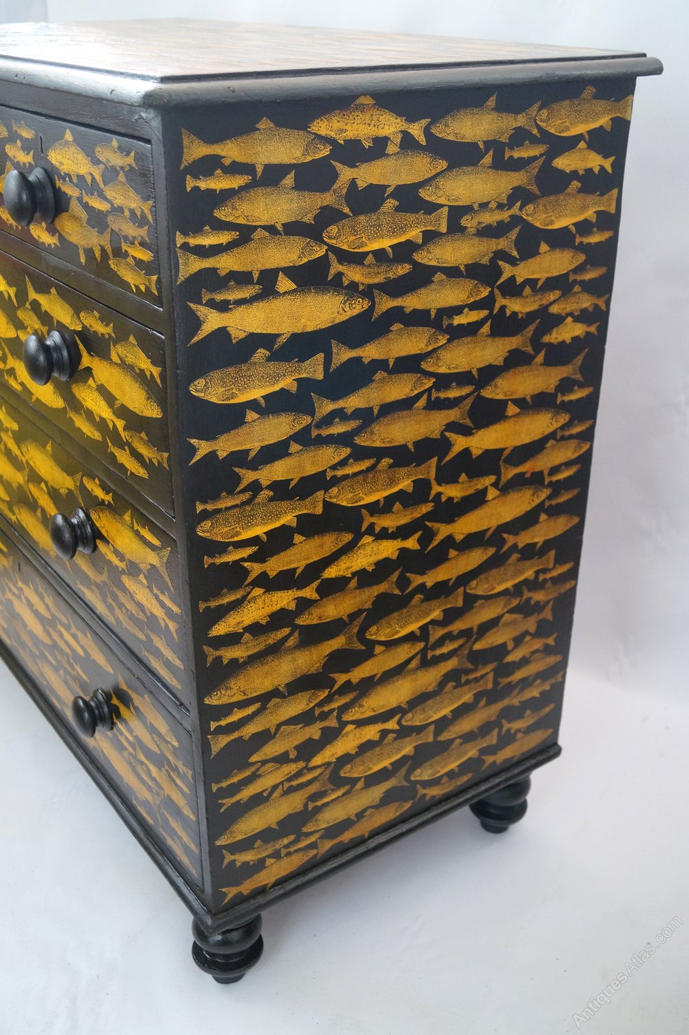 Decorated Chest Of Drawers - Antiques Atlas