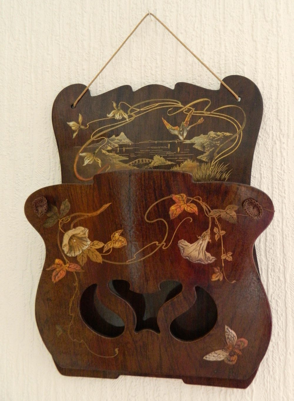 Art Nouveau Hanging Letter Rack - Antiques Atlas