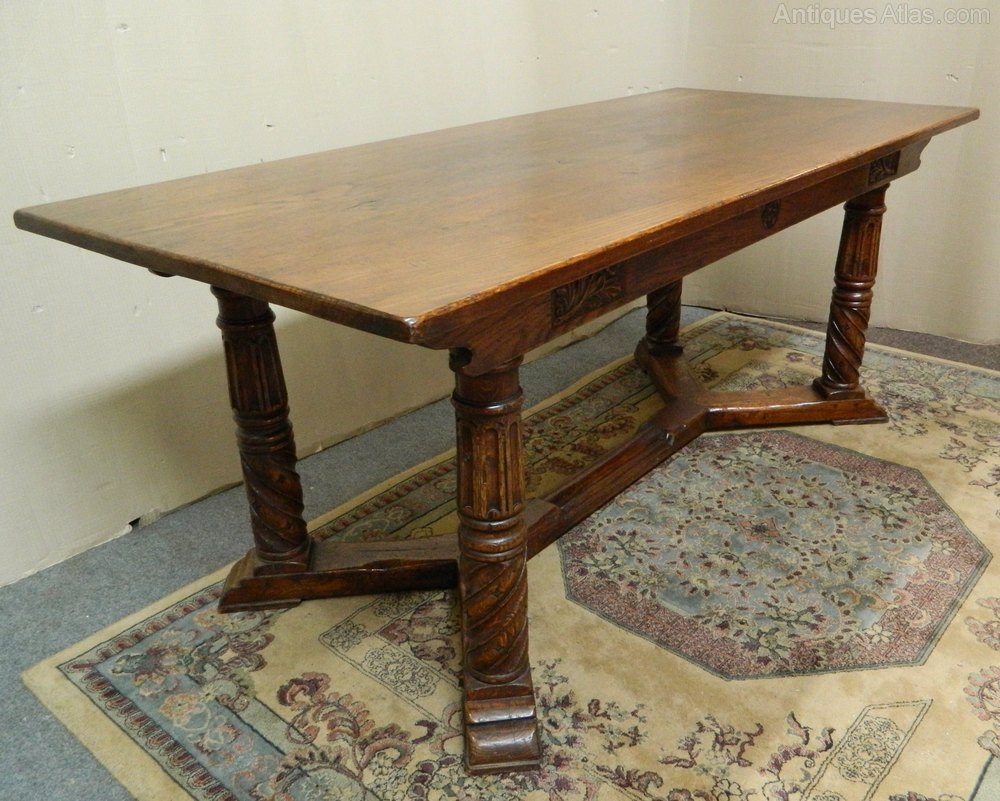 Oak Refectory Table - Antiques Atlas