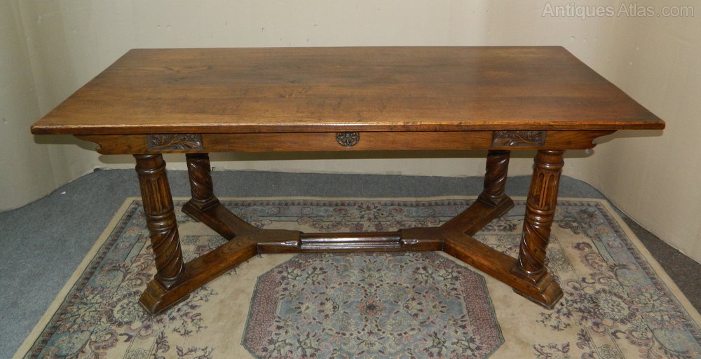 Oak Refectory Table - Antiques Atlas