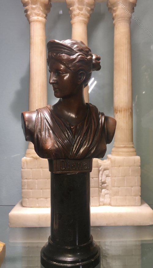 Antiques Atlas - Diana Bronze Bust