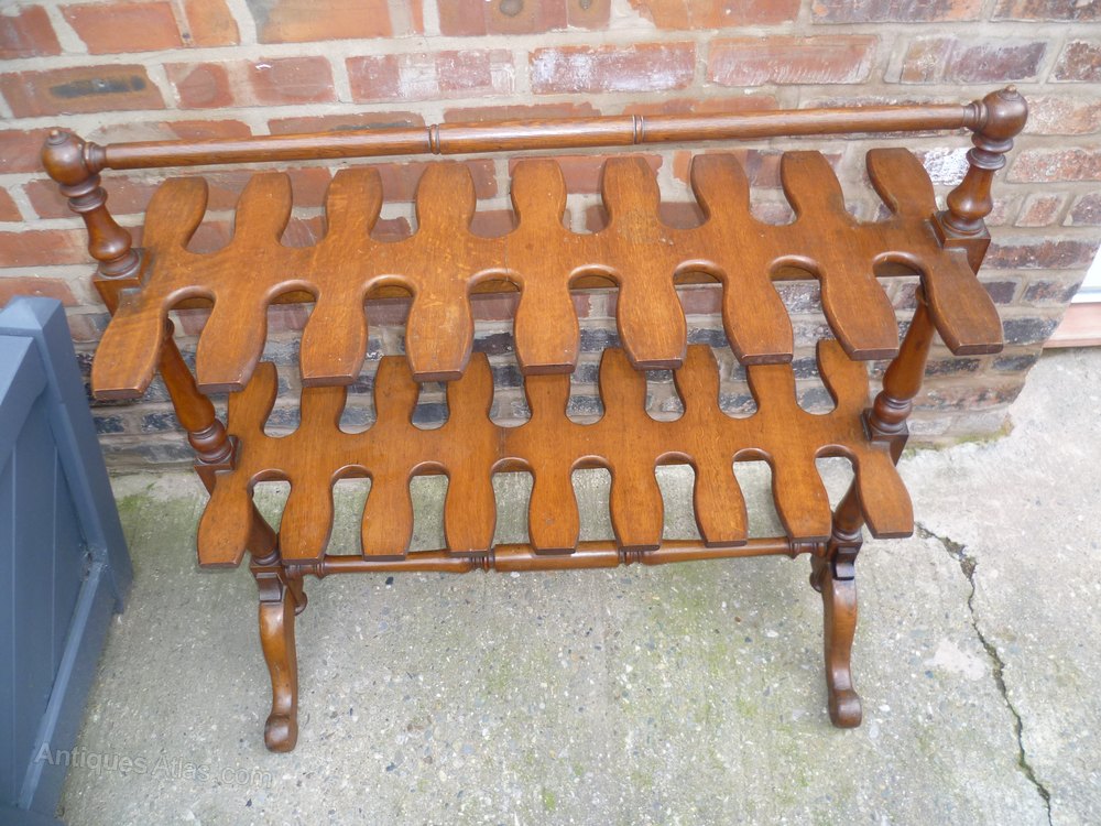 Victorian Oak Double Boot Stand.Stamped 1272 - Antiques Atlas