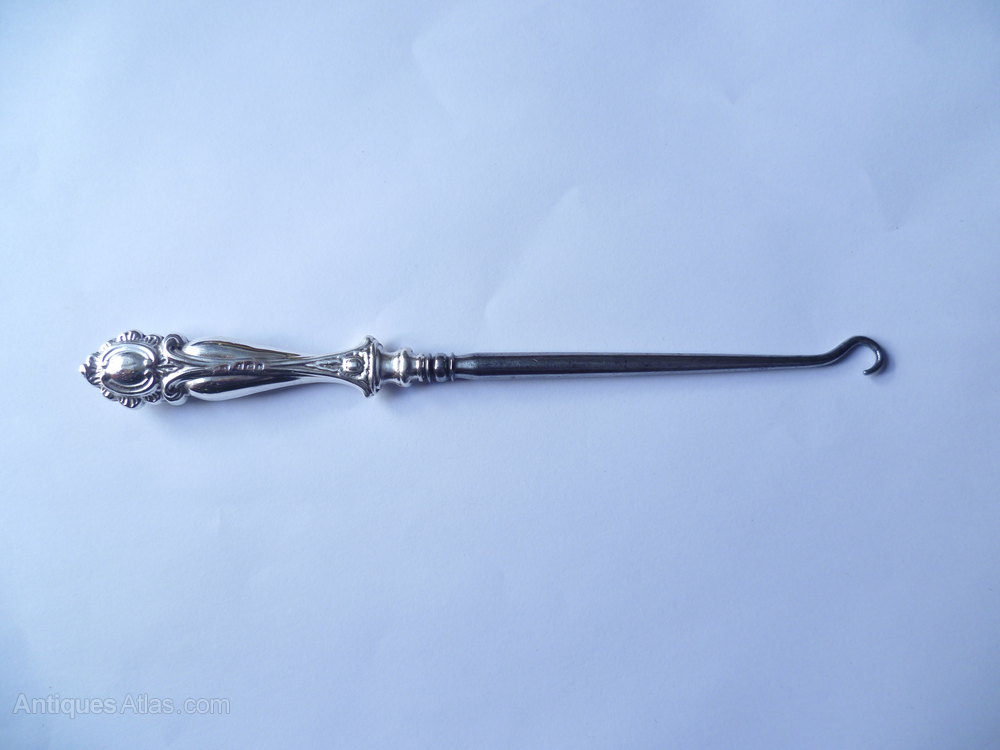 Antiques Atlas - Silver Button Hook