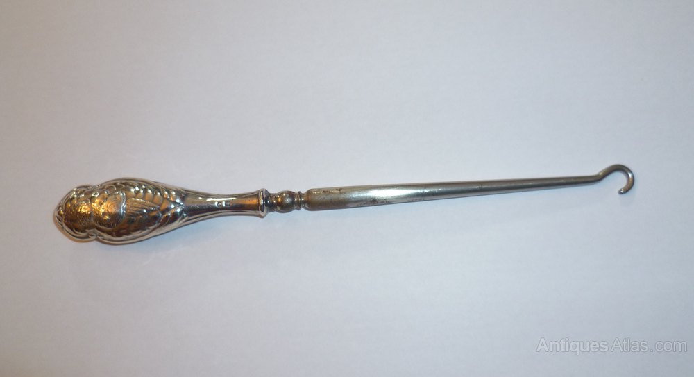 Antiques Atlas - Silver Handled Button Hook