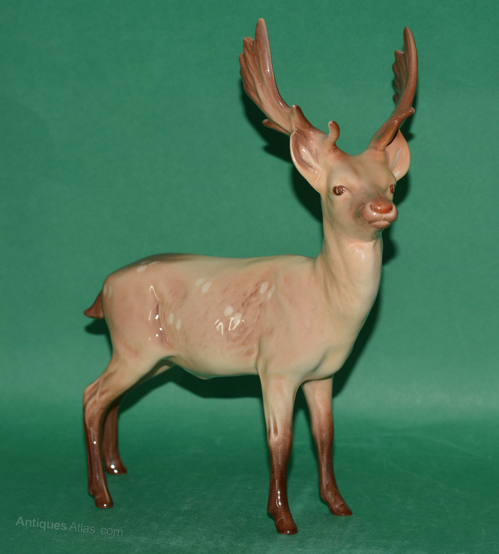 Antiques Atlas - Beswick Stag - Standing Model No. 981 as040a770