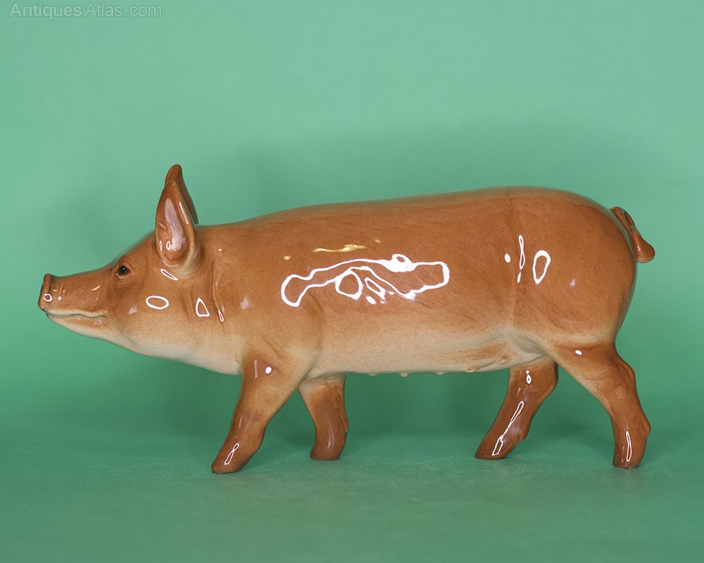 Antiques Atlas - Beswick Tamworth Sow Model 4114 Rare Breeds Series