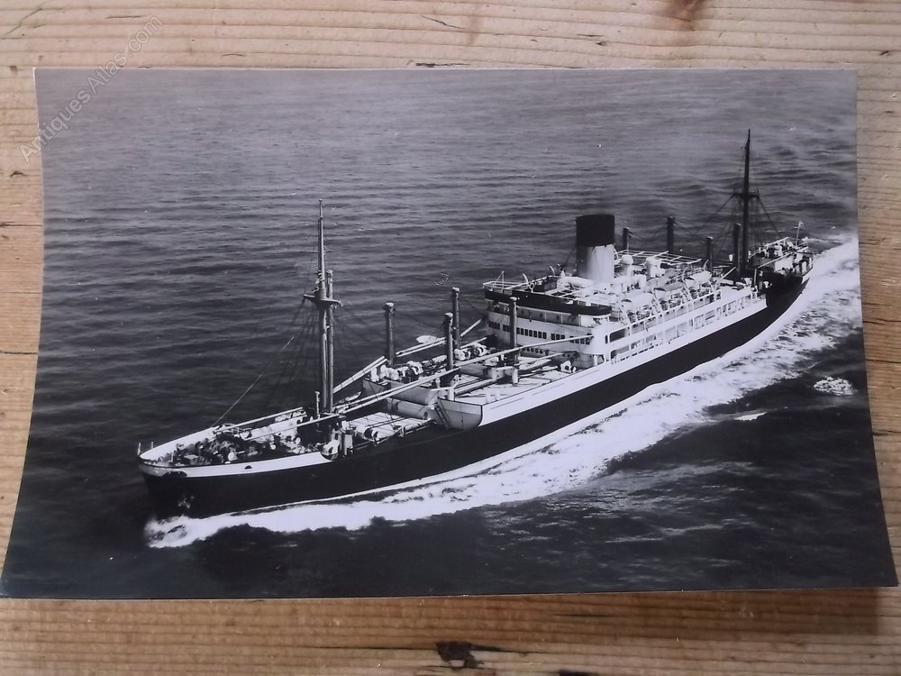 Antiques Atlas - Vintage Blue Funnel Line Postcard. S.S Helenus as059a1269