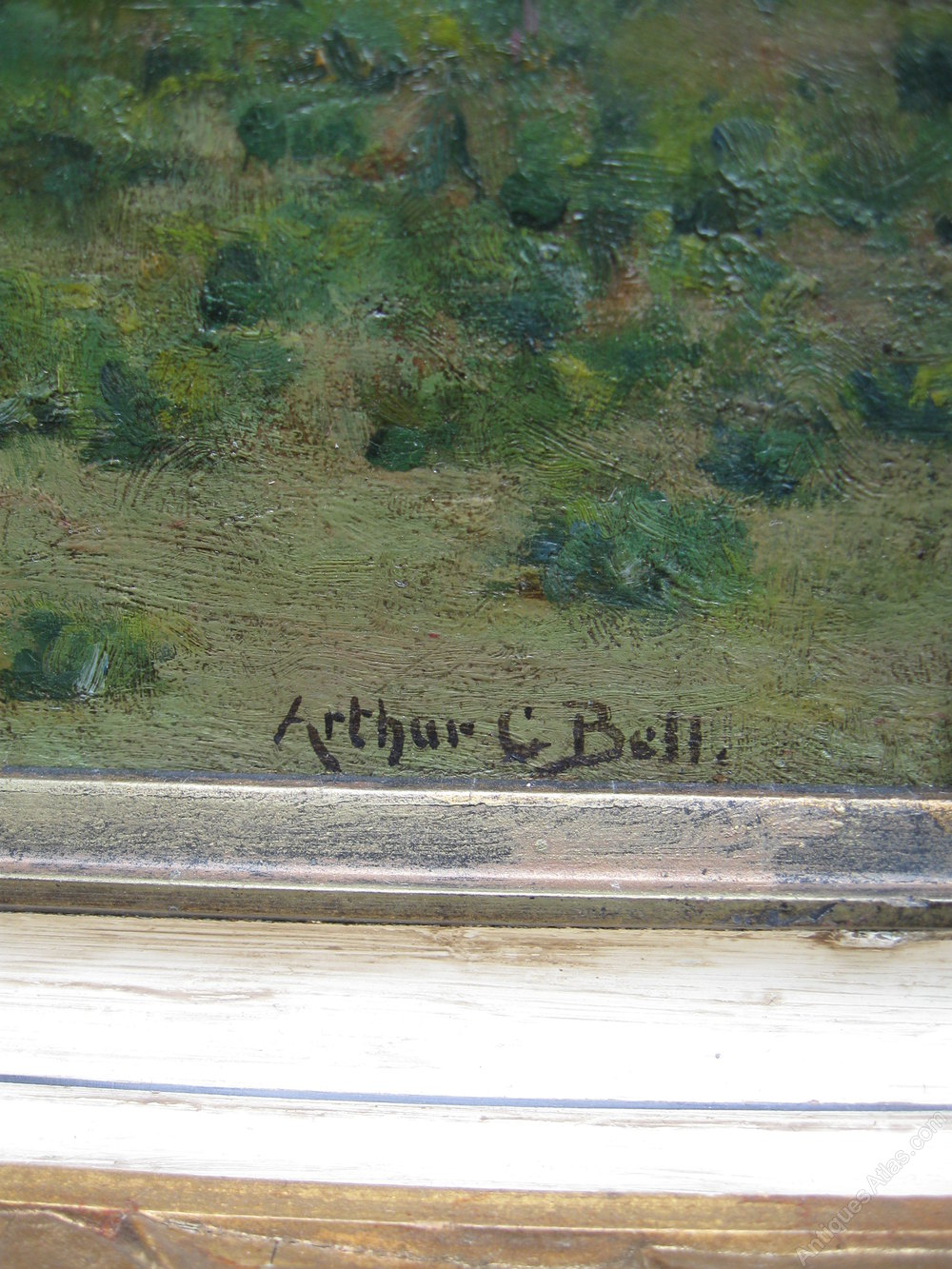 Antiques Atlas - Arthur G. Bell (1849-1916) 'Estuary Landscape With