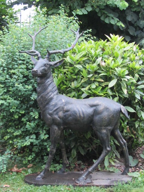 Antiques Atlas - Pair 21st Century Cast Iron Stags as208a722