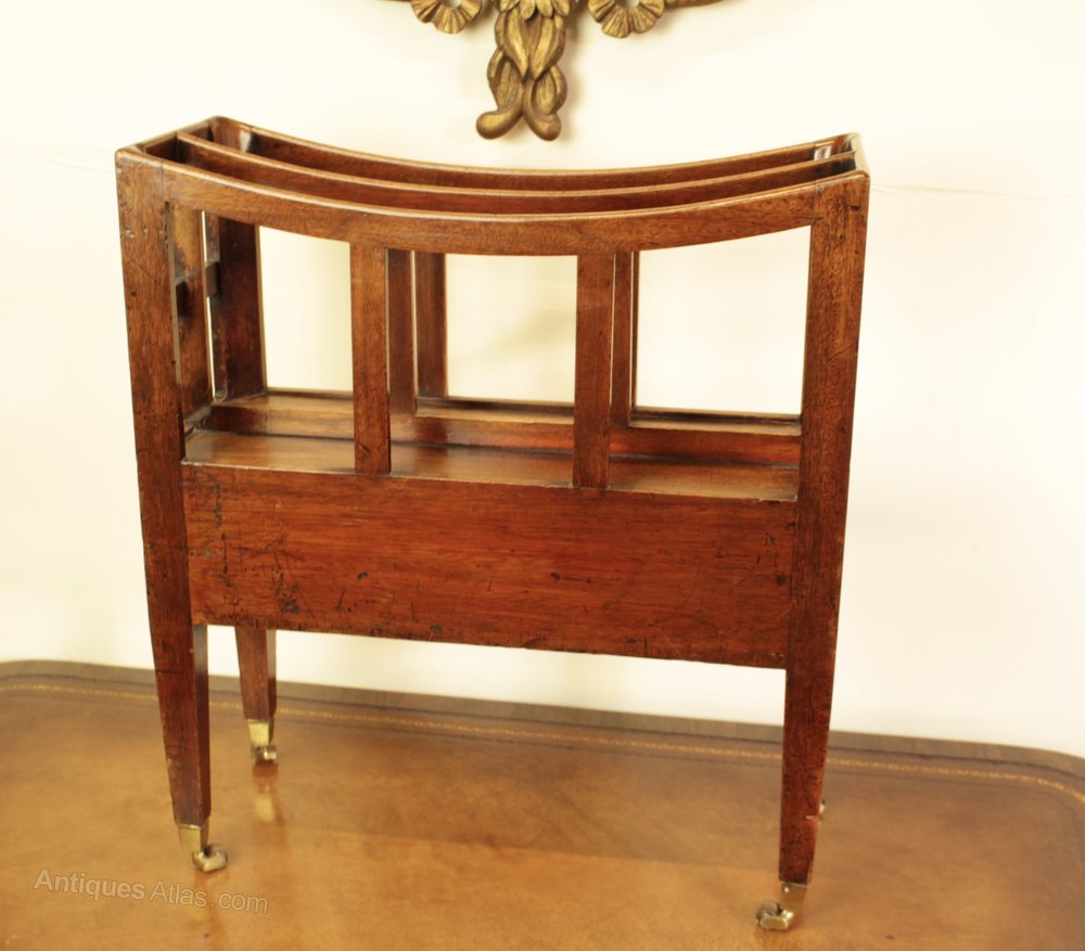 A Mahogany Magazine Rack - Antiques Atlas