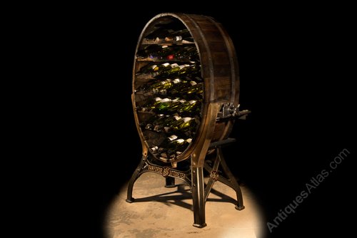 Georgian Oak Barrel Wine Rack - Antiques Atlas