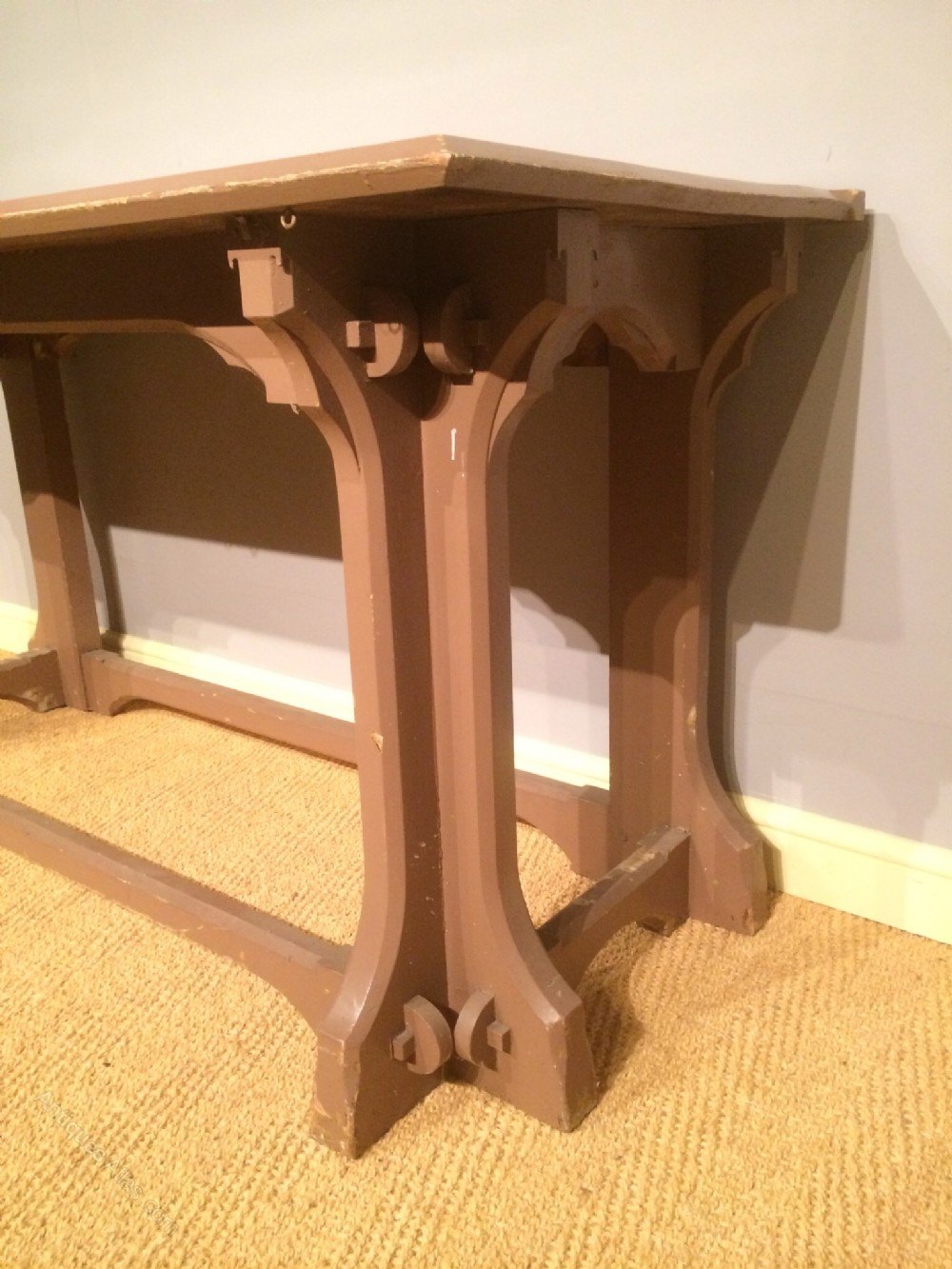 Painted Pine Alter Table - Antiques Atlas