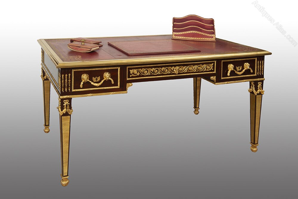 French Napoleon III Desk In Mahogany.XIX Cth. - Antiques Atlas
