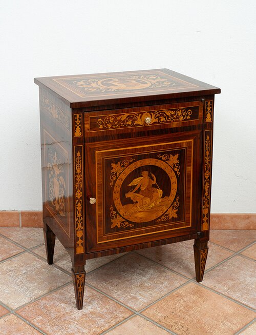 Italian Louis XVI Bedside Table. 18th Century. as906a2309 - Antiques Atlas