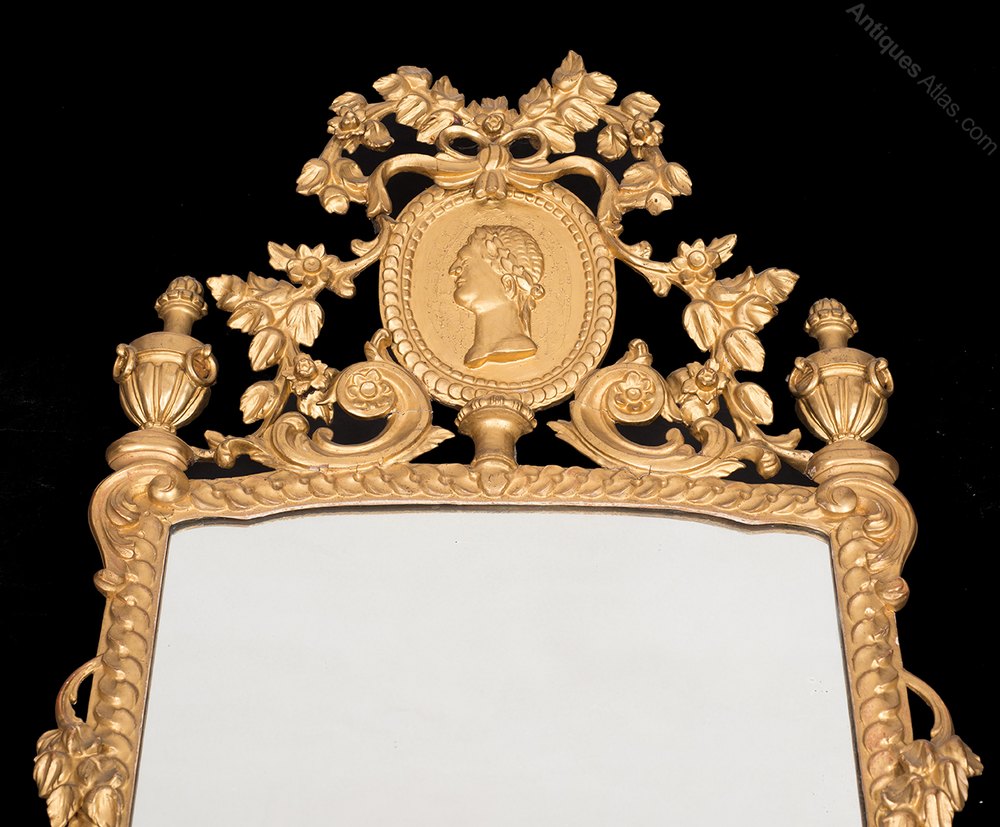 Antiques Atlas - Louis XVI Mirror In Gilded And Carved Wood. 18thC