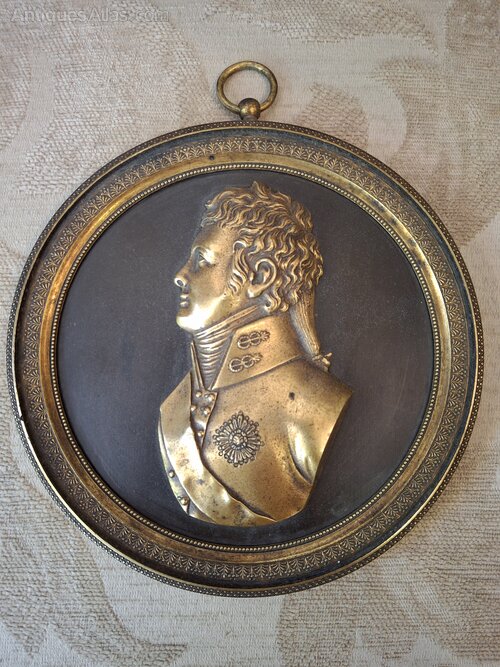 Antiques Atlas - Gilt Bronze Portrait Czar Alexander I Of Russia as1176a061