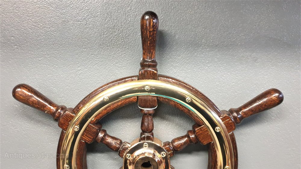Antiques Atlas - Antique Ships Wheel.