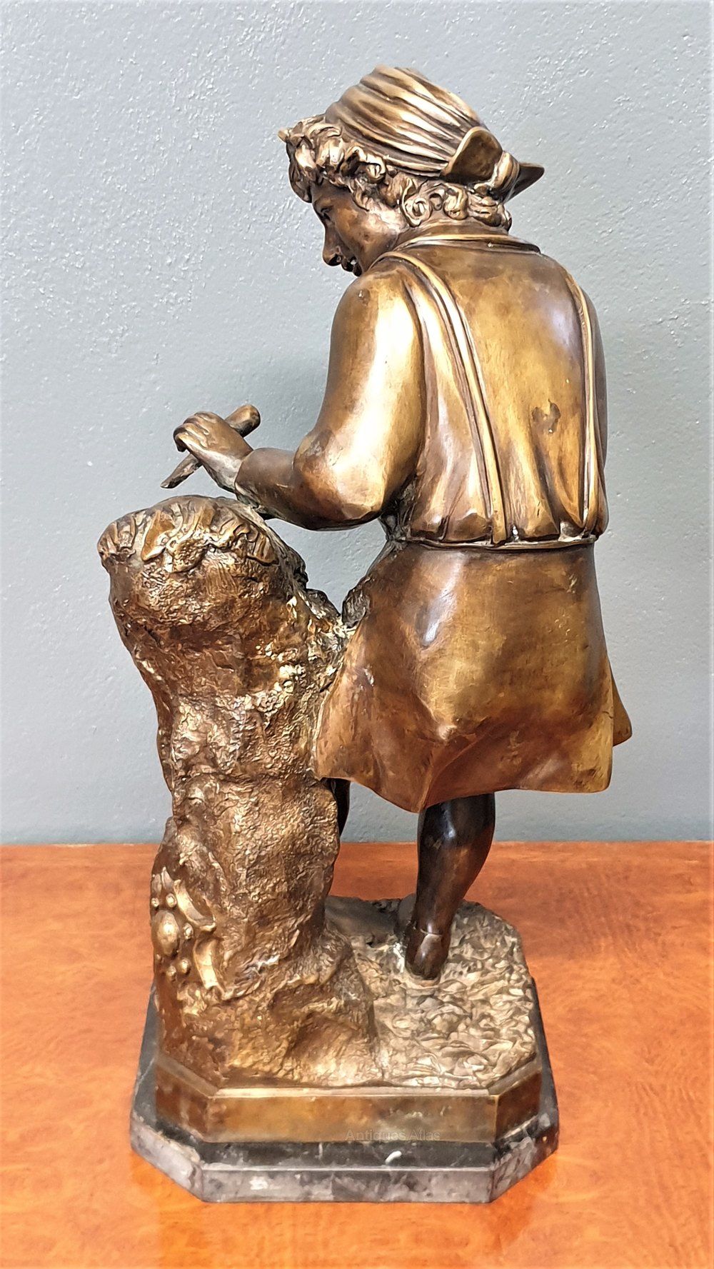 Antiques Atlas - Bronze Figure Of Michelangelo