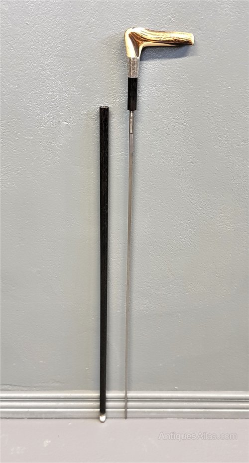 Antiques Atlas - Gentleman's Walking Stick / Sword Stick.