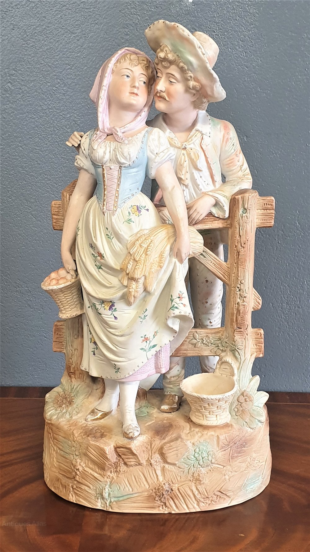 Antiques Atlas - Large Pair Of Bisque Figures as619a947 / U 111