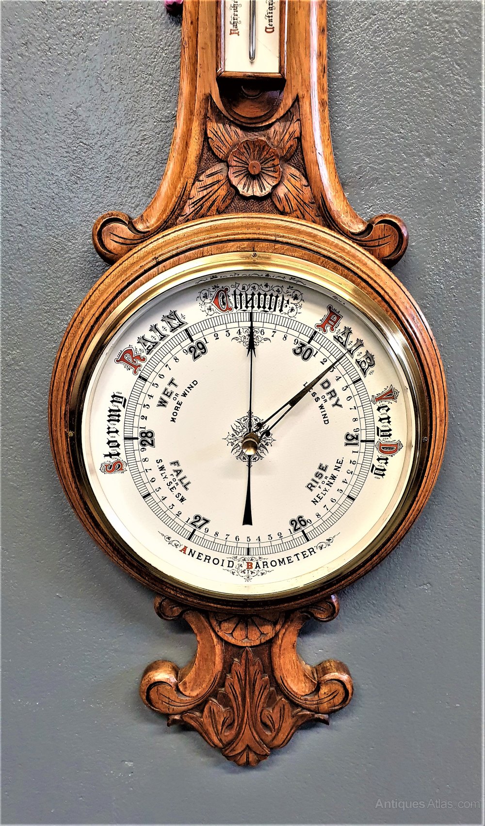 Antiques Atlas - Large Victorian Barometer 10" Dial