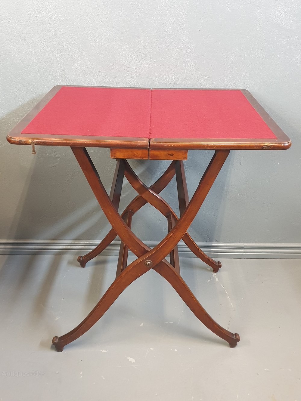 Mahogany Folding Coaching / Card Table C1890 - Antiques Atlas