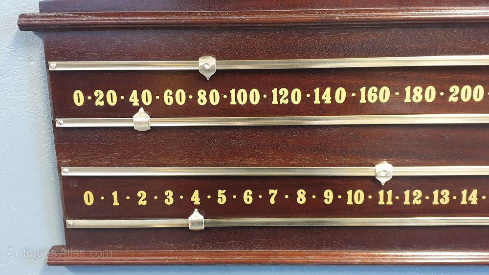 Antiques Atlas - Mahogany Snooker Score Board