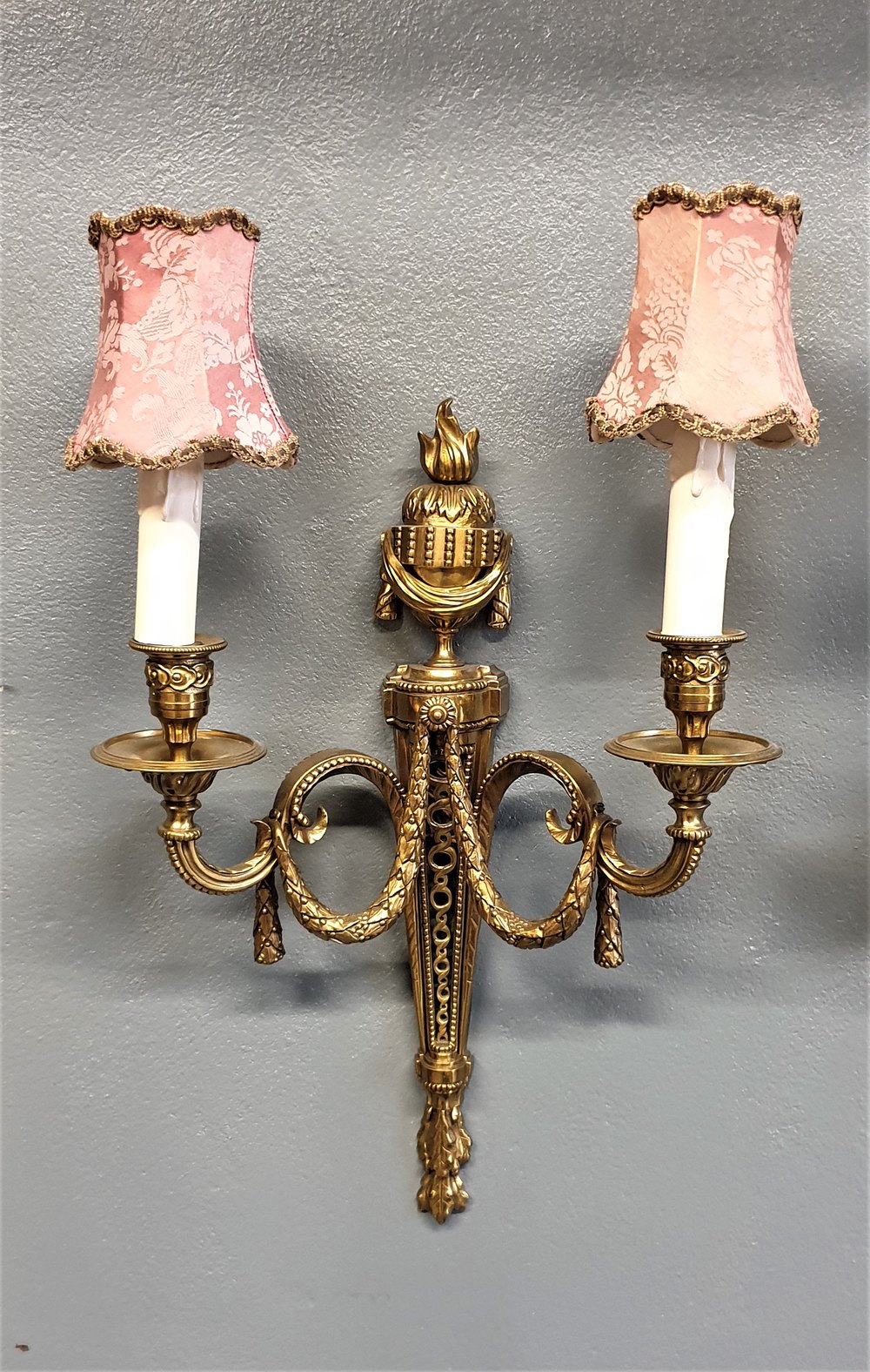 Antiques Atlas - Pair French Gilded Wall Lights