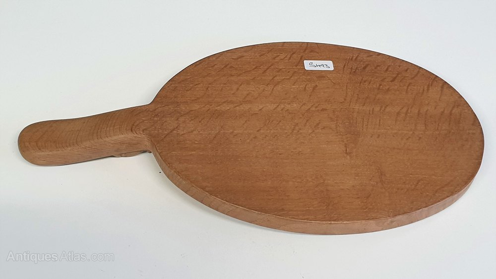 Antiques Atlas - Robert Mouseman Thompson Oak Cheese Board