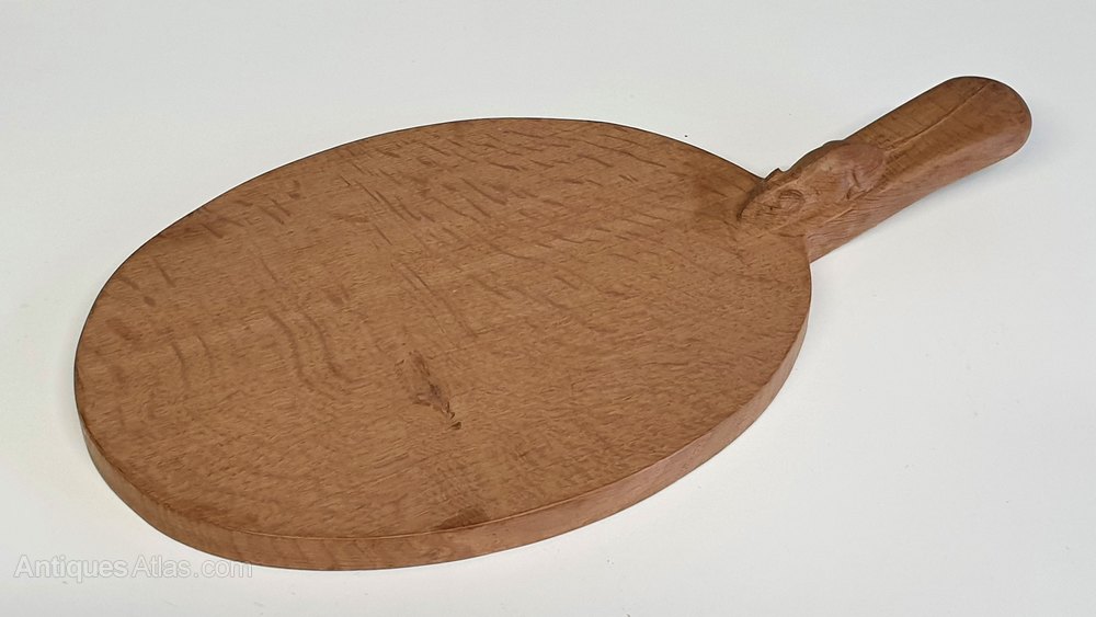 Antiques Atlas - Robert Mouseman Thompson Oak Cheese Board